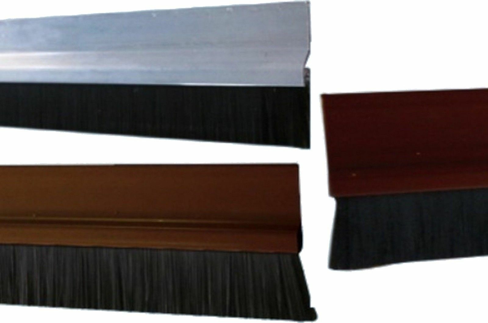 WEATHER STRIP DOOR WEATHERSTRIP ALUMINUM SILL BRUSH CM.100X5H BRONZE